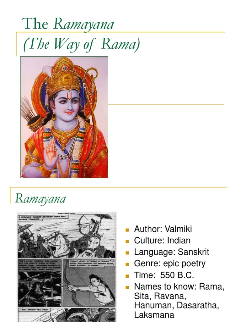Lec 8 Ramayana | PDF
