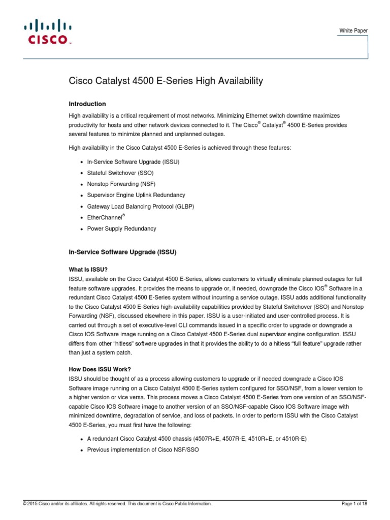 In-Service Software Upgrade | PDF | Routing | Router (Computing)