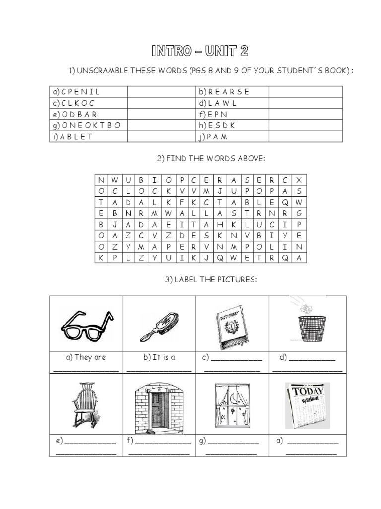 Interchange Intro - Unit 2 | PDF