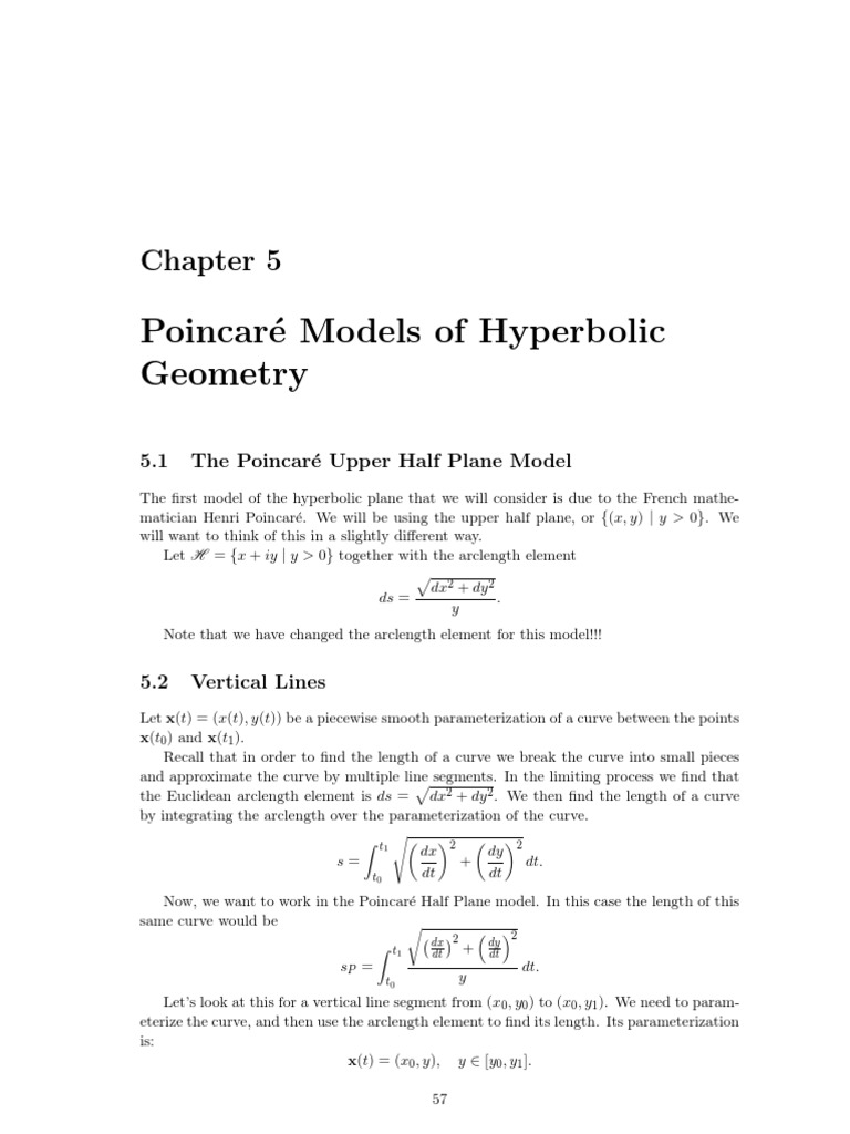 Poincaré Metric | PDF | Hyperbolic Geometry | Triangle
