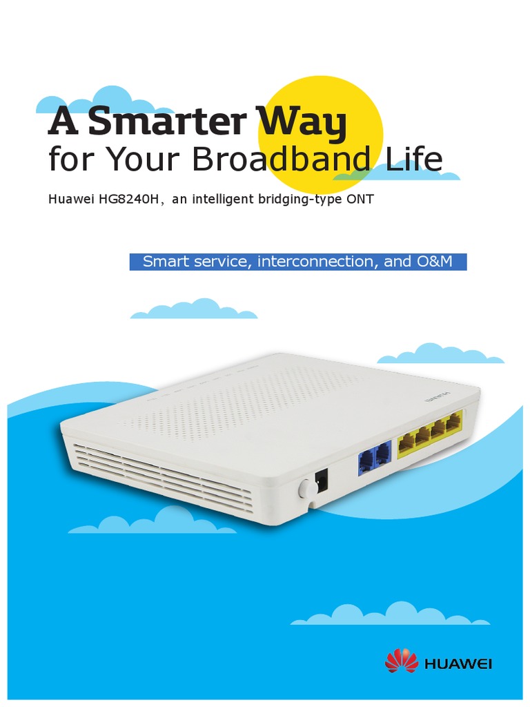 Huawei hg8240h KK | PDF | Physical Layer Protocols | Computer Network