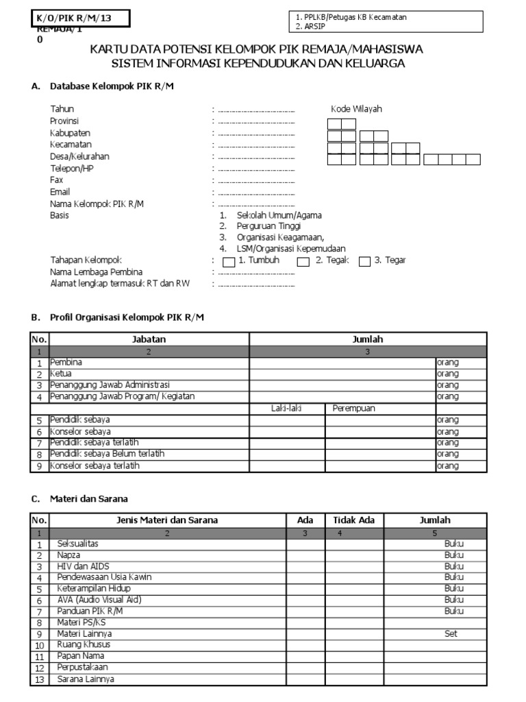 Struktur dan Program PIK Remaja | PDF | Kesehatan Holistik