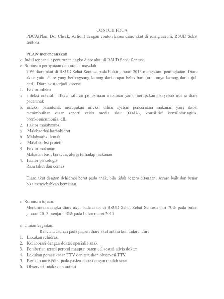 Contoh Pdca | PDF