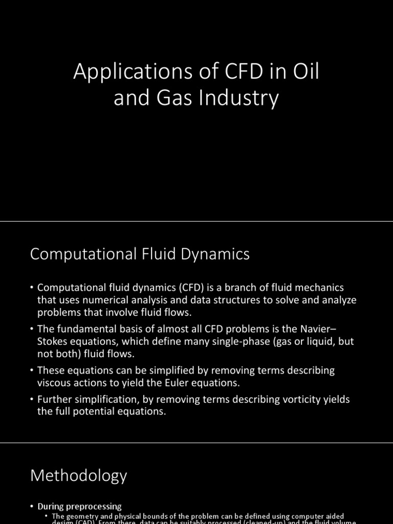 Applications of CFD in Oil and Gas Industry | PDF | Computational Fluid ...