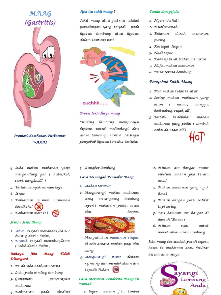 Leaflet Gastritis | PDF
