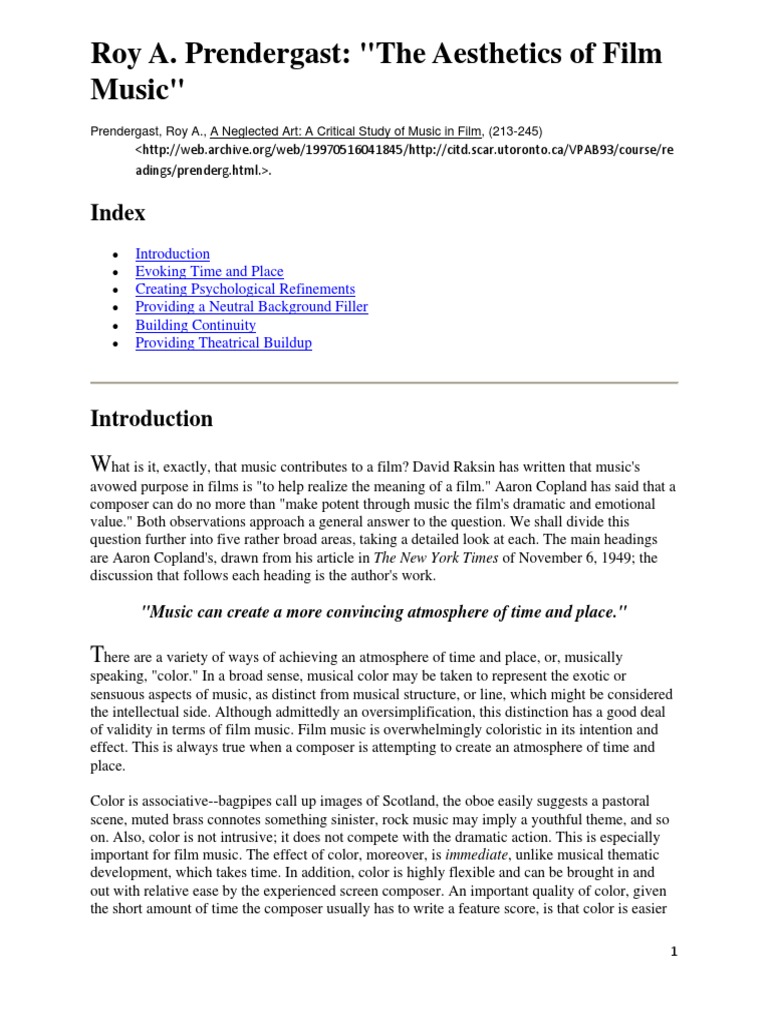 Film Music's Emotional Impact | PDF | Film Score | Composition (Visual ...