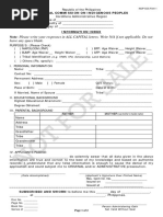 Barangay Profile Form | PDF
