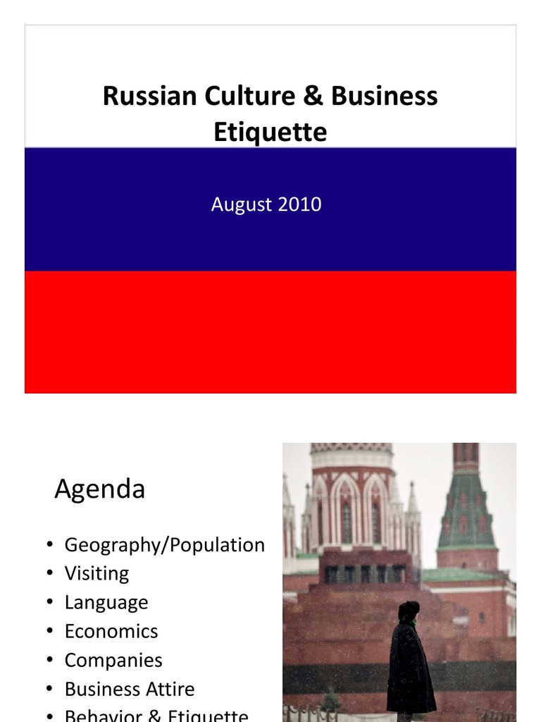 Russian Culture and Business Etiquette | PDF | Russia | World Politics