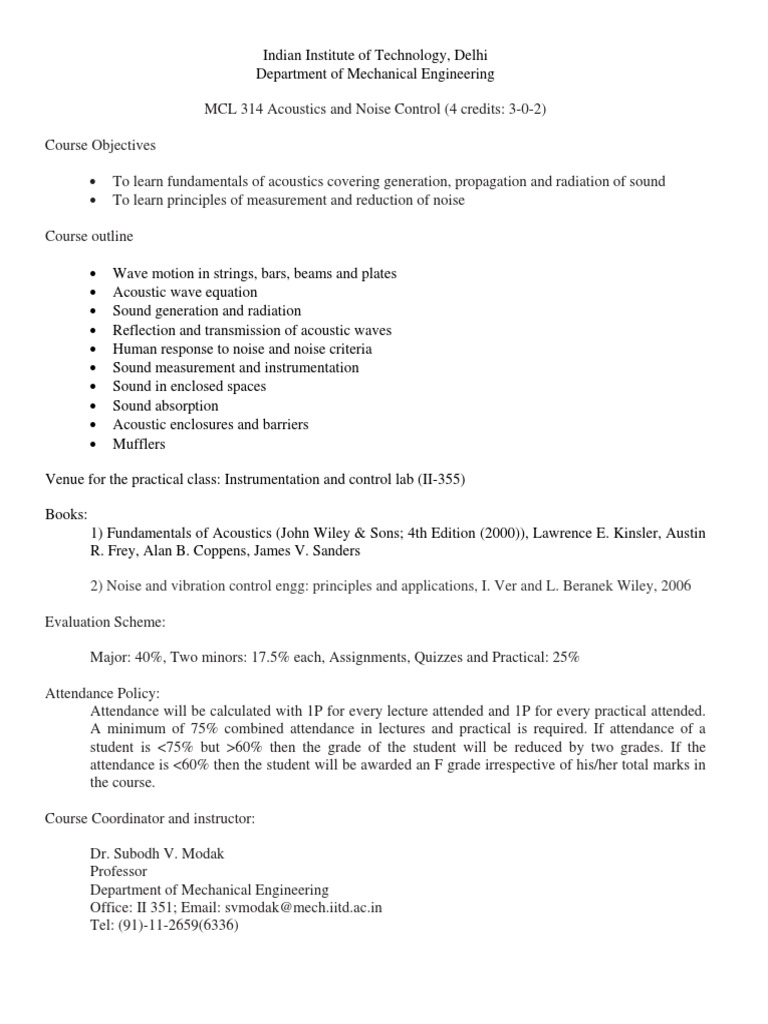 Course Information Sheet | PDF