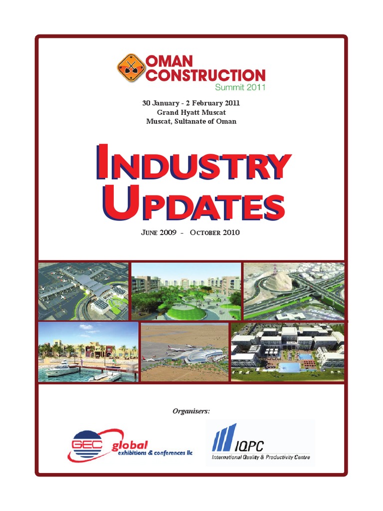Oman Construction Summit 2011 Industry Update October | PDF | Oman | Cement