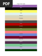 Fender Color Chart | PDF | Red | Color