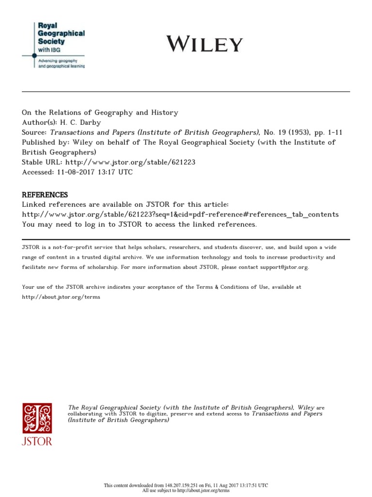 Geography's Impact on Historical Study | PDF | Geography | Landscape