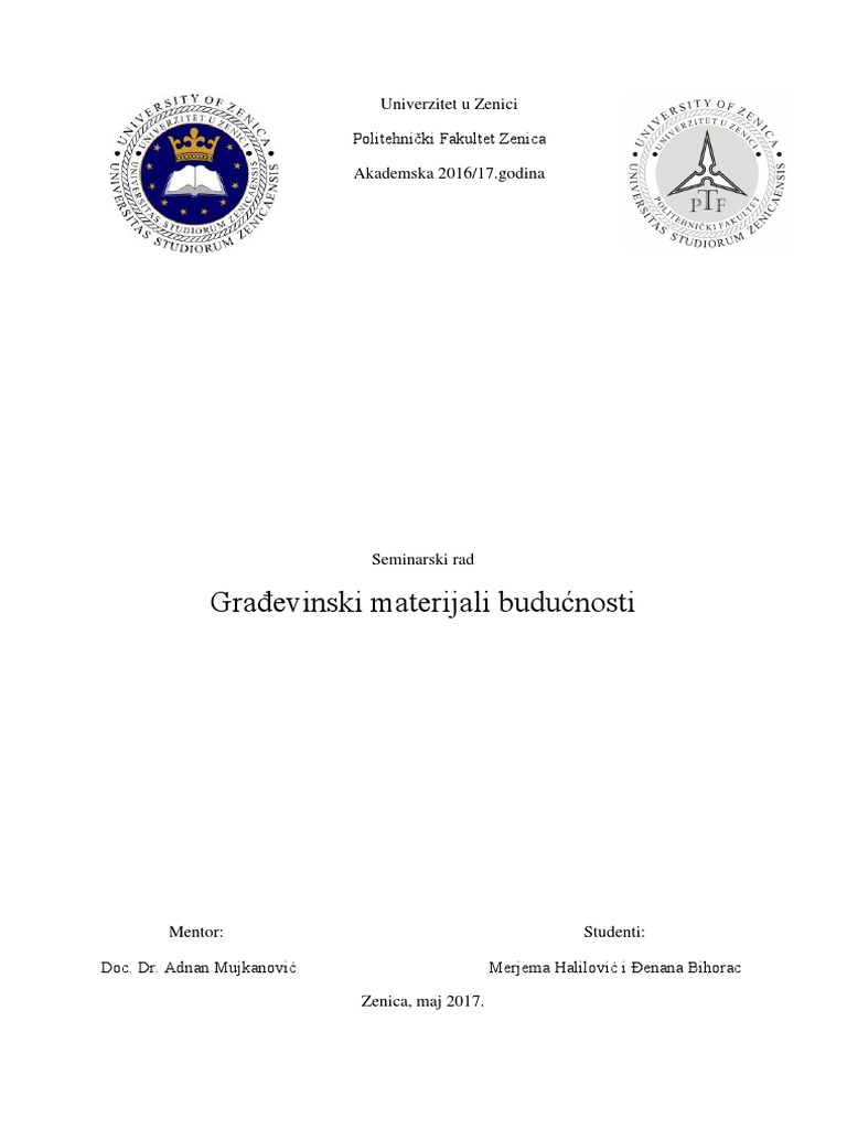 Građevinski Materijali Budućnosti | PDF