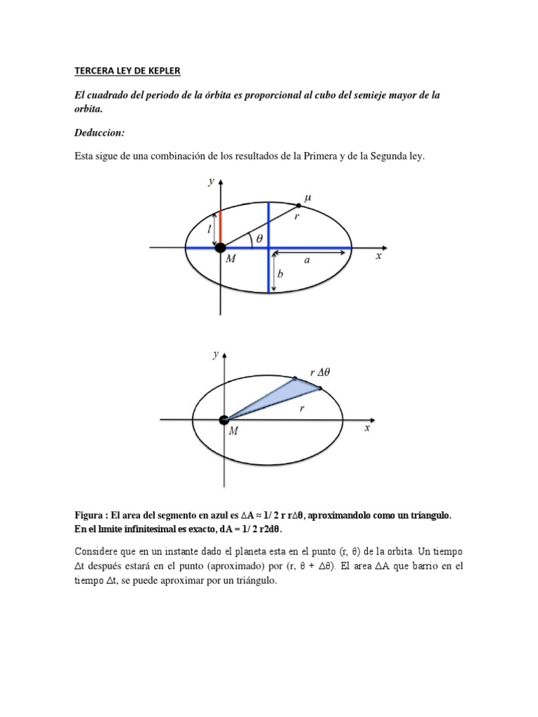 Tercera Ley de Kepler | PDF | Orbita | Masa