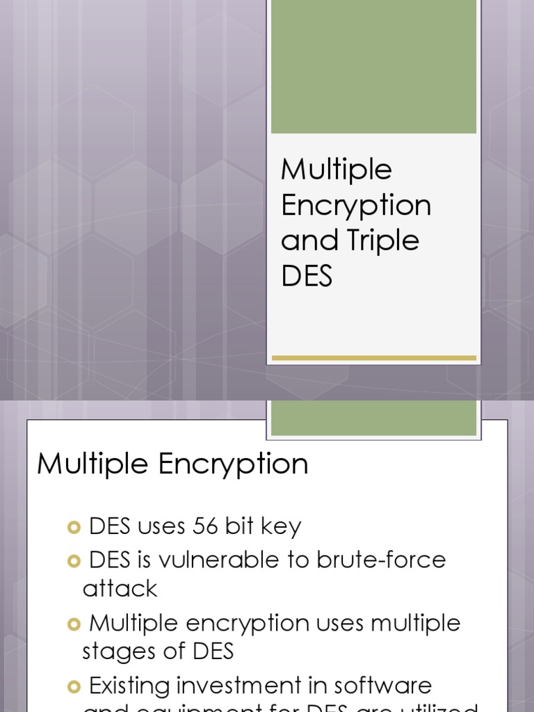 Ab Crypt 4 Multiple DES | PDF | Cryptography | Secure Communication