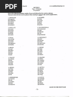 ACT Answer Sheet | PDF | Tests