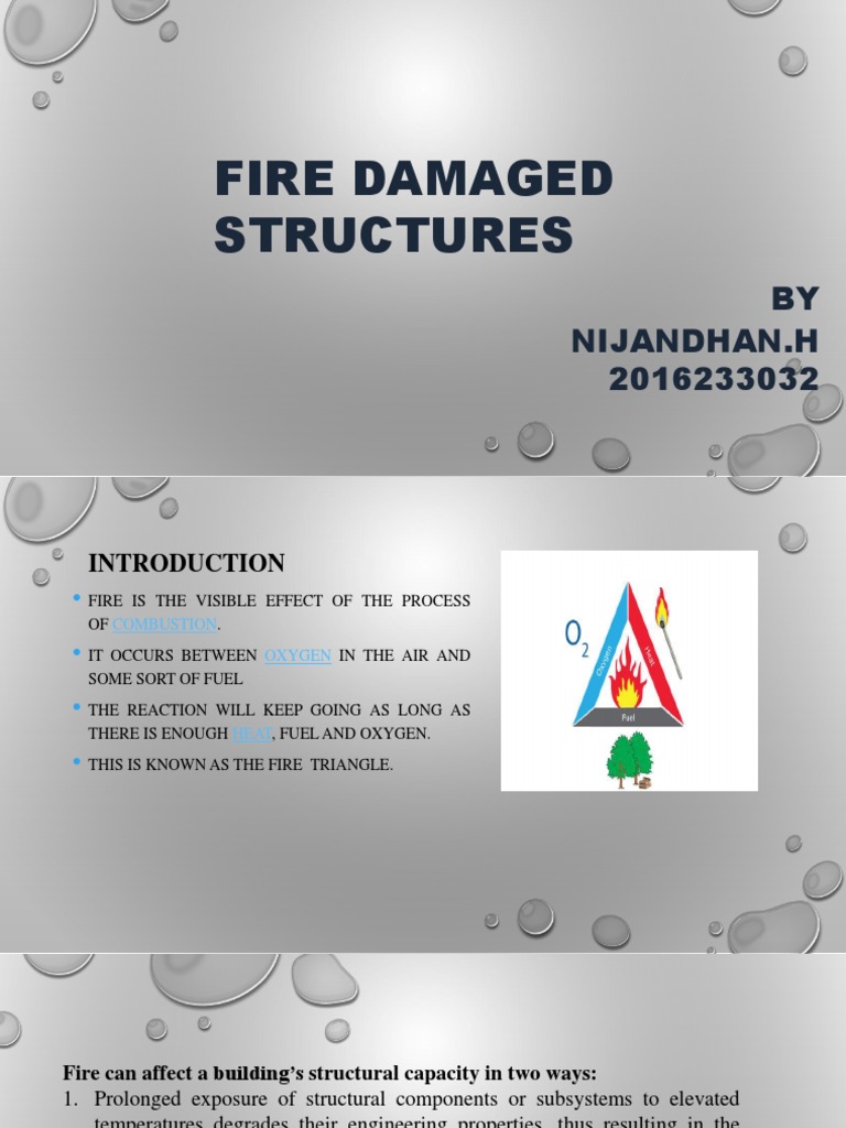 Fire Damaged Structures | PDF | Concrete | Fires