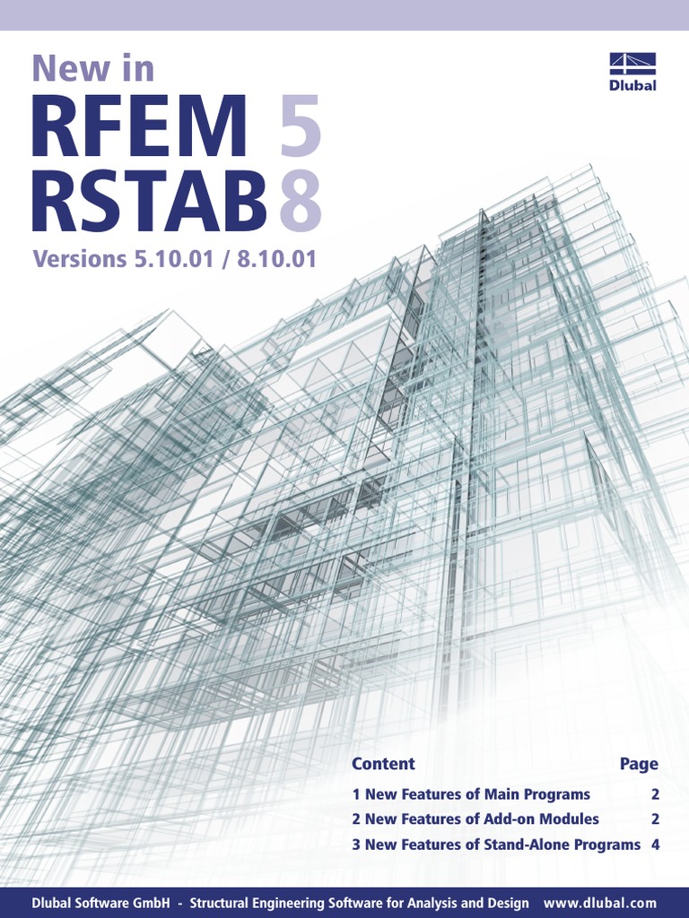 New in Rfem 5 Rstab 8 en | PDF | Technical Support | Implementation