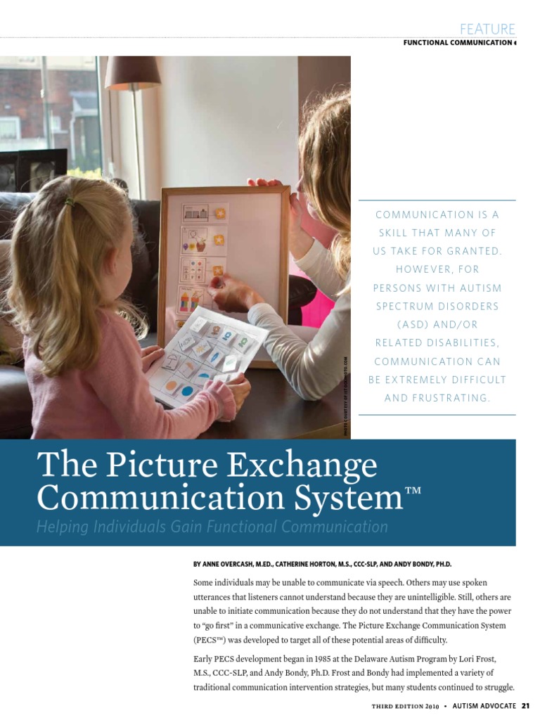 The Picture Exchange Communication System PECS PDF | PDF