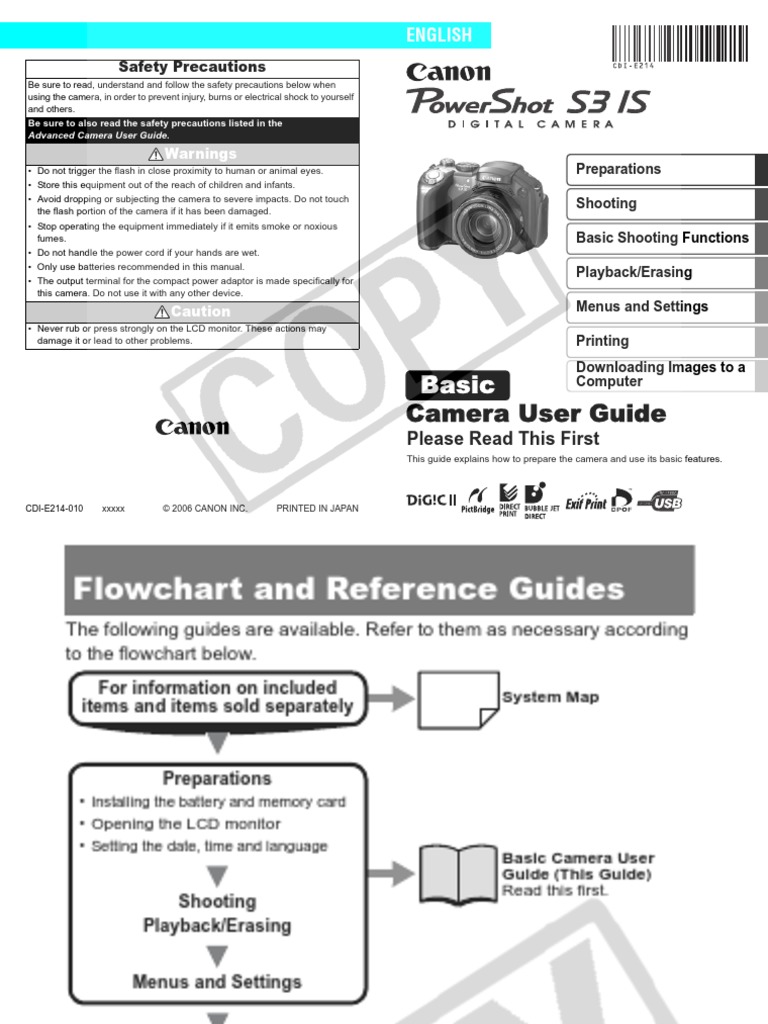Basic: Camera User Guide | PDF | Macro Photography | Shutter Speed