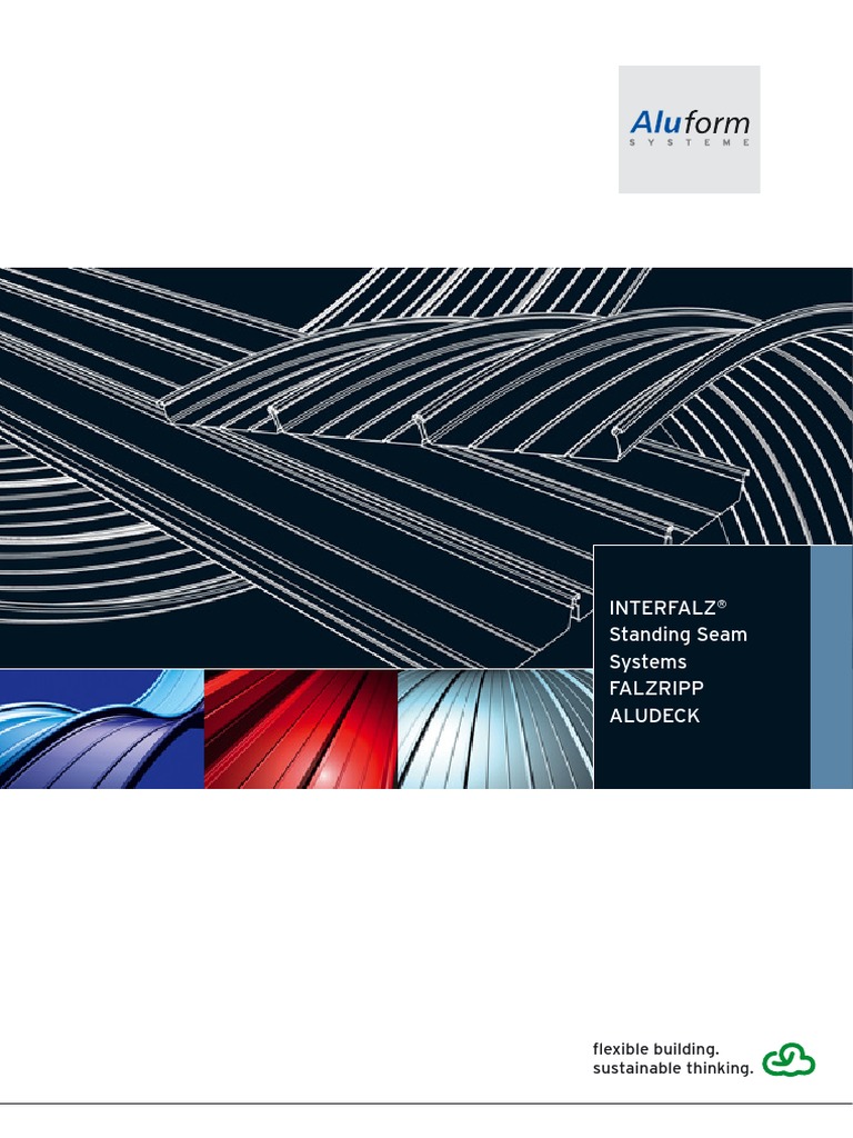 Broschure Aluminium Standing Seam Systems Interfalz Falzripp Aludeck ...
