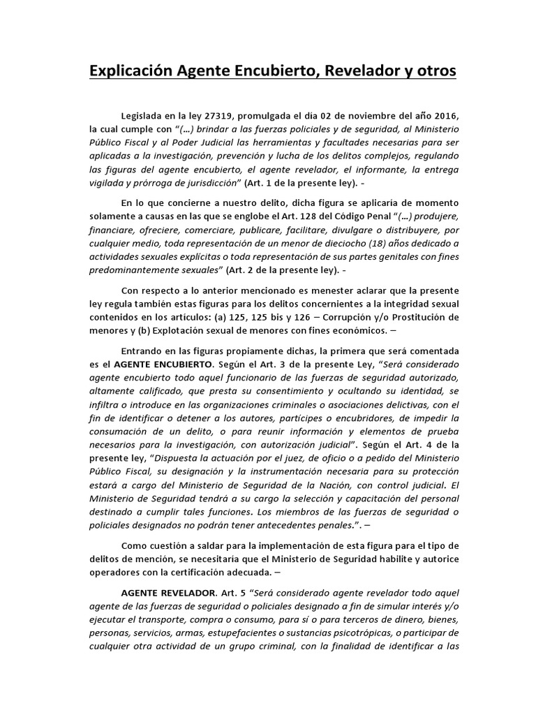 Agente Encubierto y Otros | PDF | Policía | Gobierno
