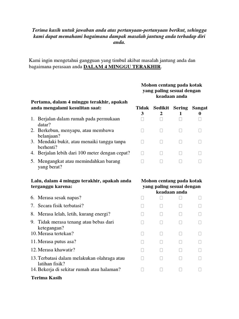 HeartQoL Indonesia | PDF