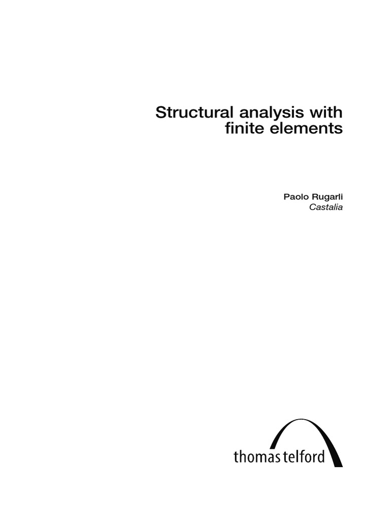 Structural Analysis With Finite Elements | PDF | Books | Intellectual Works