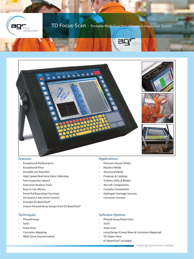 AGR Field Operations TD Focus-Scan Data Sheet | PDF | Image Scanner ...
