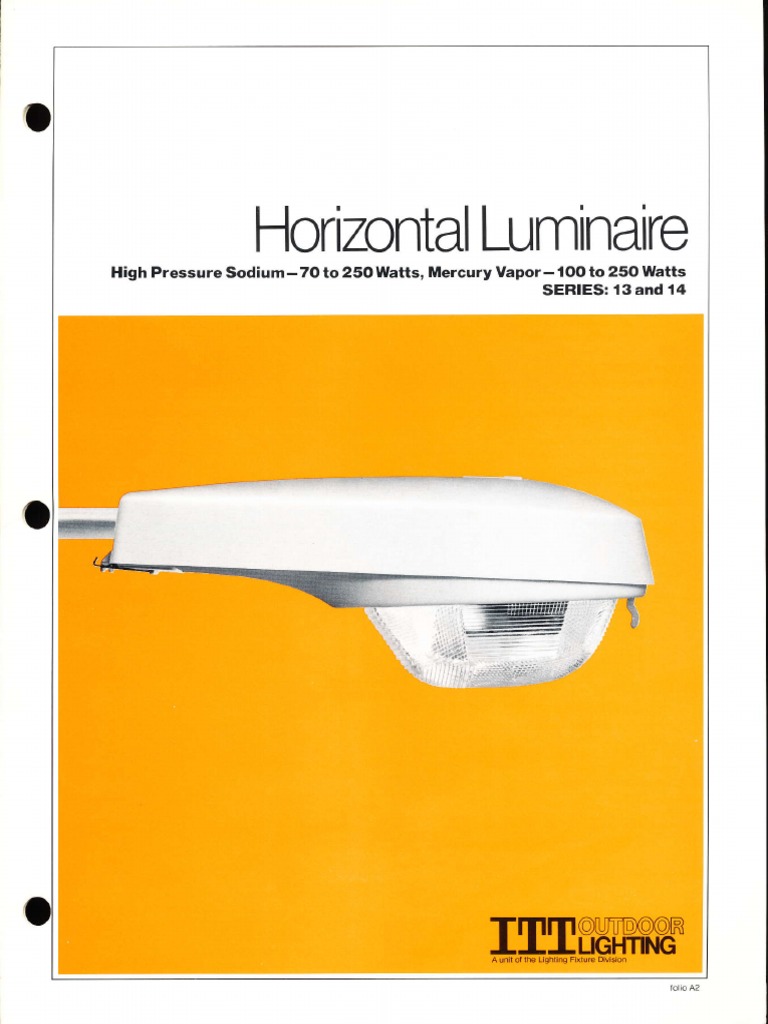 250W Horizontal Luminaire Specifications | PDF | Lighting ...