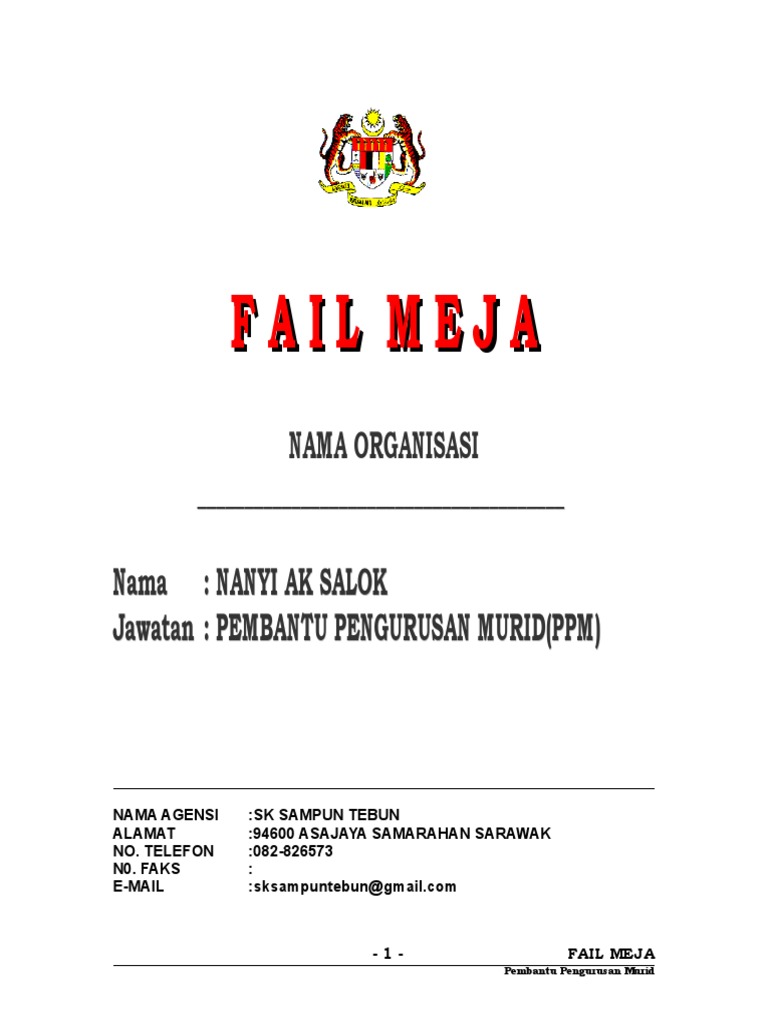 Fail Meja PPM Sarawak 2016 | PDF