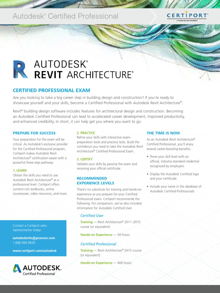 ACP Revit Architecture Datasheet 082916RA PDF | PDF | Autodesk Revit ...