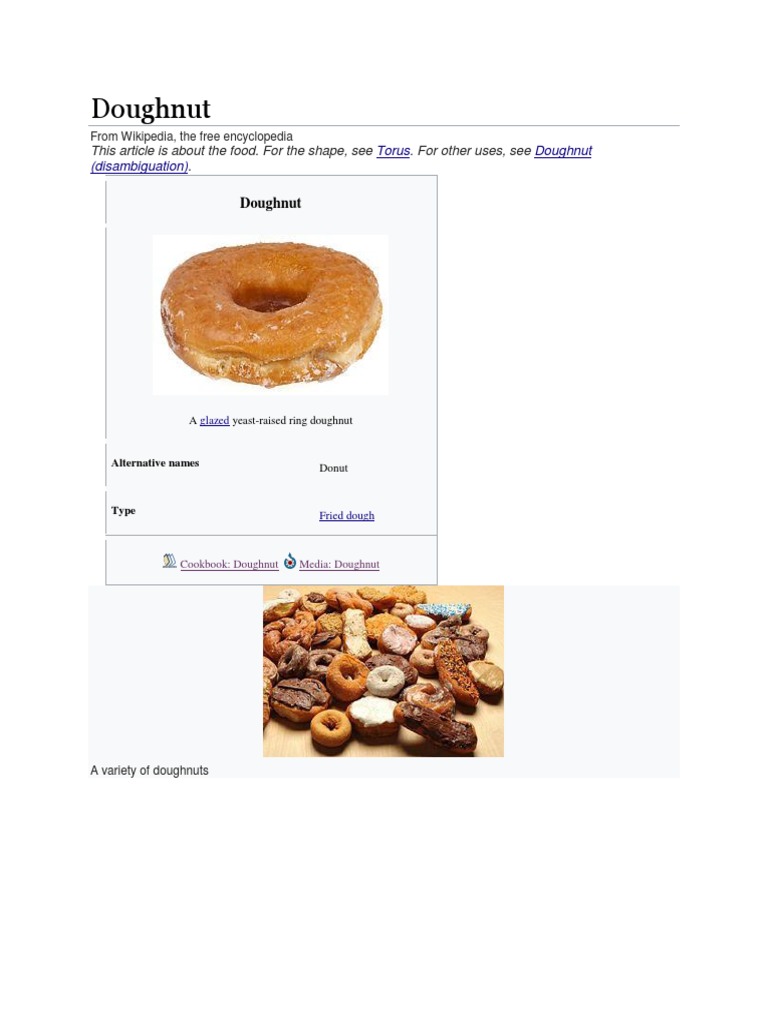 Doughnut | PDF | Doughnut | Desserts
