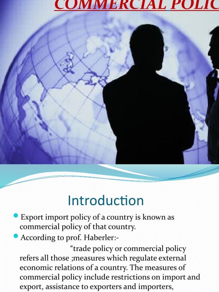 Commercial Policy | PDF | Nature | Exports