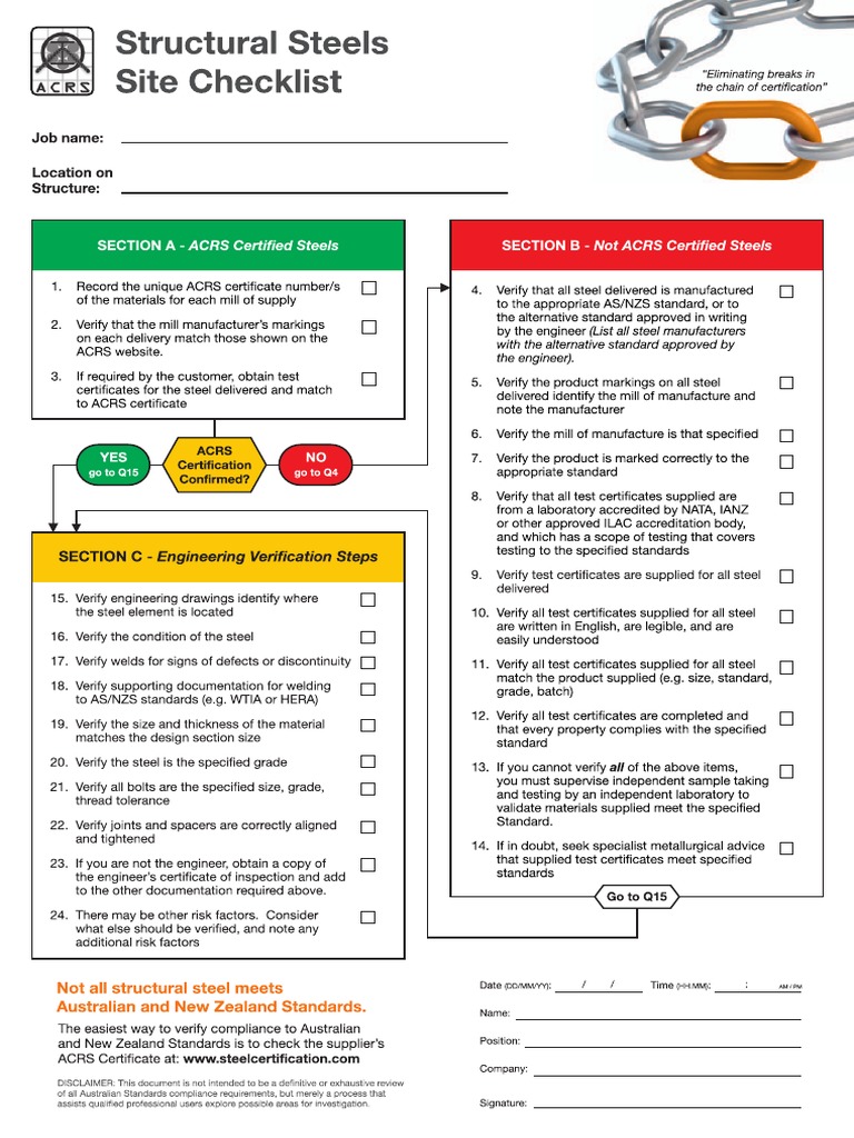 ACRS Checklist Structural v9 | PDF