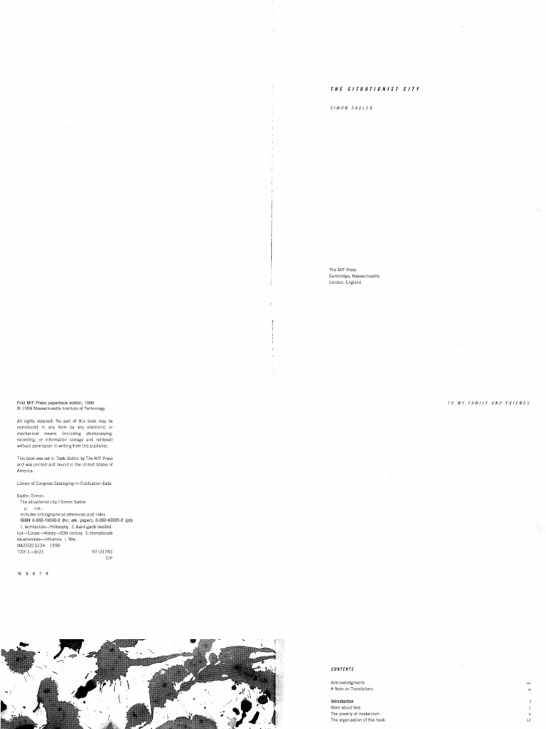 The Situationist City Simon Sadler | PDF