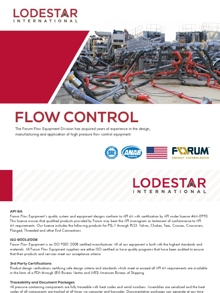 Flow Control Brochure | PDF | Valve | Mechanical Engineering
