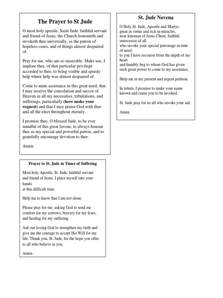 St. Jude | PDF | Philosophy | Religion & Spirituality