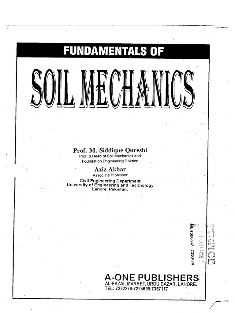 Aziz Akbar - Soil Mechanics | PDF