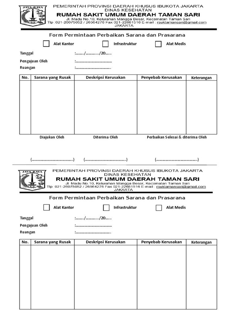 Form Perbaikan New | PDF