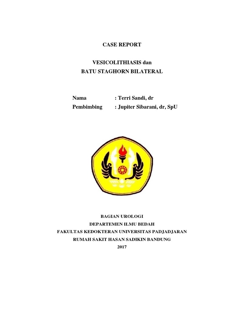 CASE REPORT - Vesicolithiasis | PDF