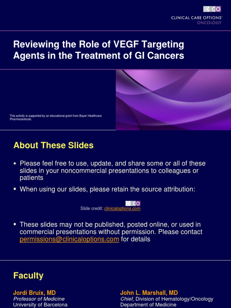 CCO VEGF GI Cancers Downloadable | PDF | Medical Treatments | Neoplasms
