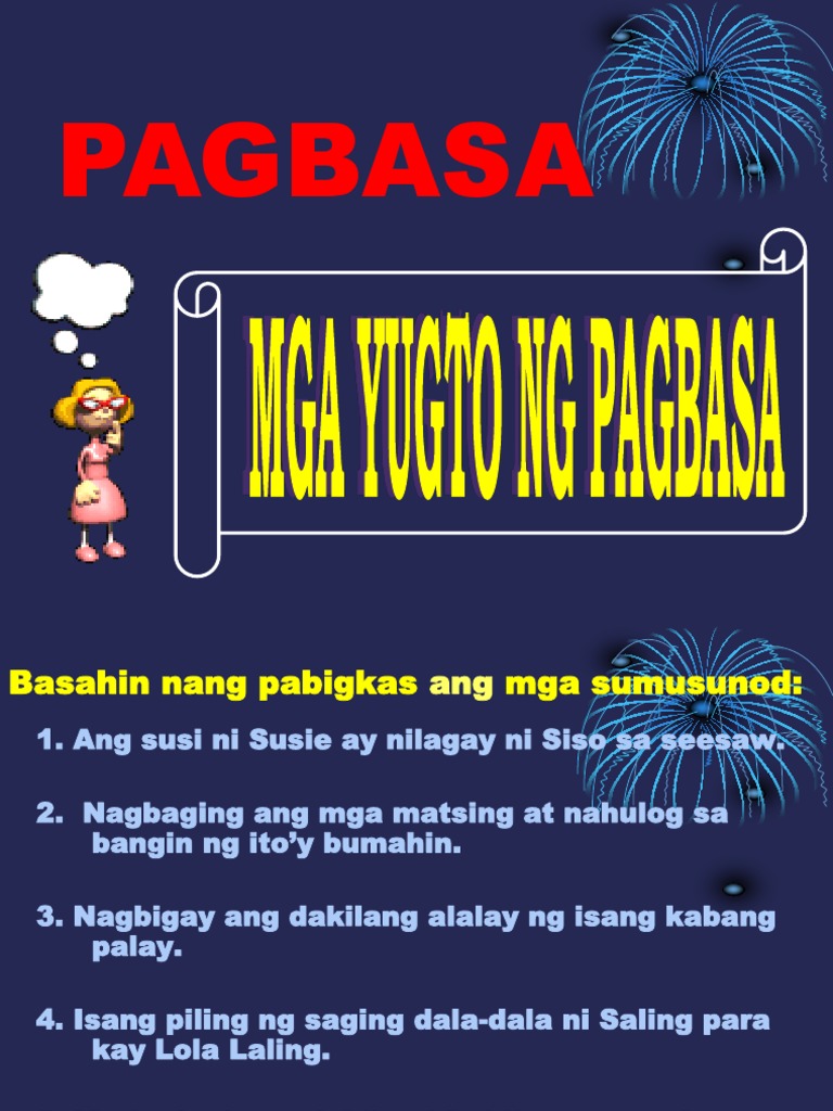 Mga Yugto NG Pagbasa | PDF
