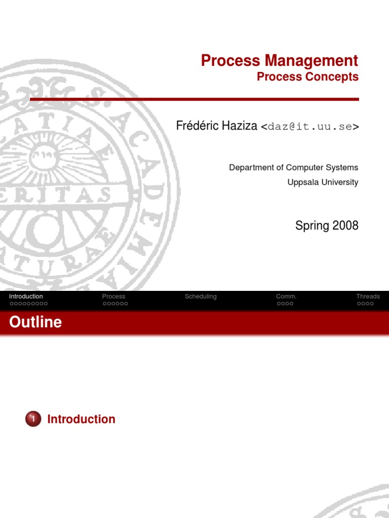 Process Management | PDF | Process (Computing) | Thread (Computing)