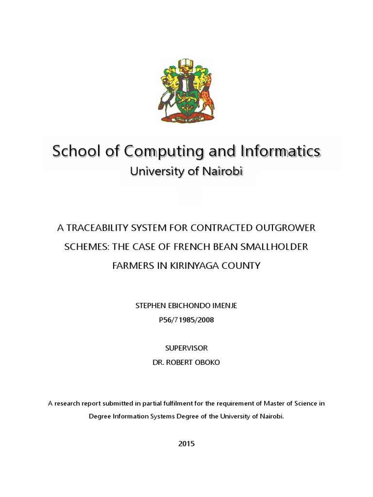 A Traceability System For Outgrower Schemes PDF | PDF | Foods | Pesticide