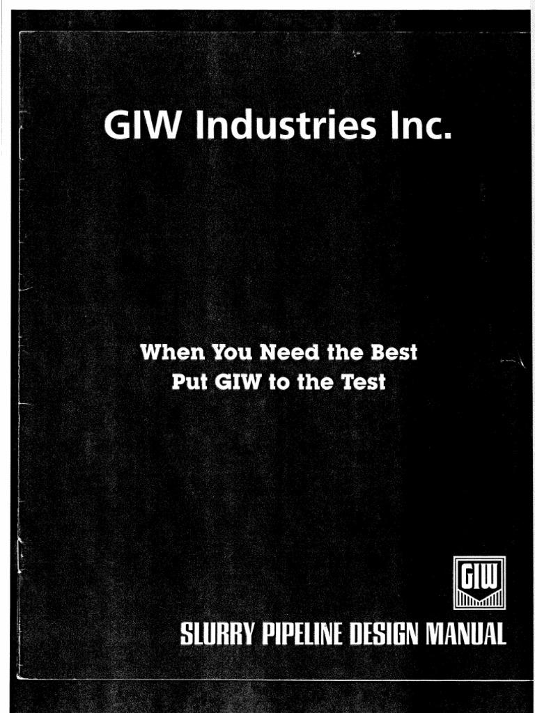 GIW Slurry Manual | PDF