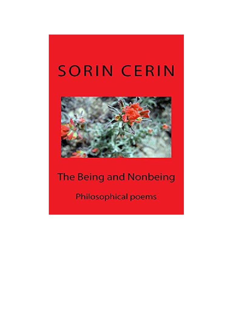 The Being and Nonbeing: Philosophical Poems by Sorin Cerin | PDF ...