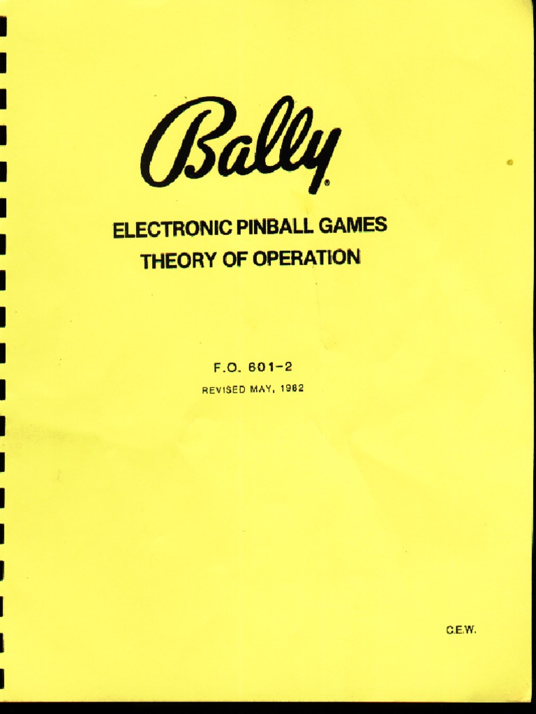 Bally Theory of Operation | PDF