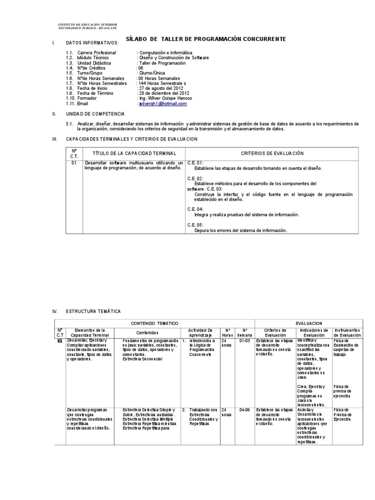 Taller de Programacion Concurrente | PDF | Programación de computadoras ...