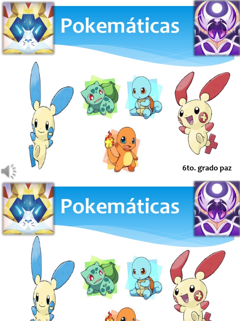 Juego de Matemáticas con Pokémon | PDF | Números | Enseñanza de matemática